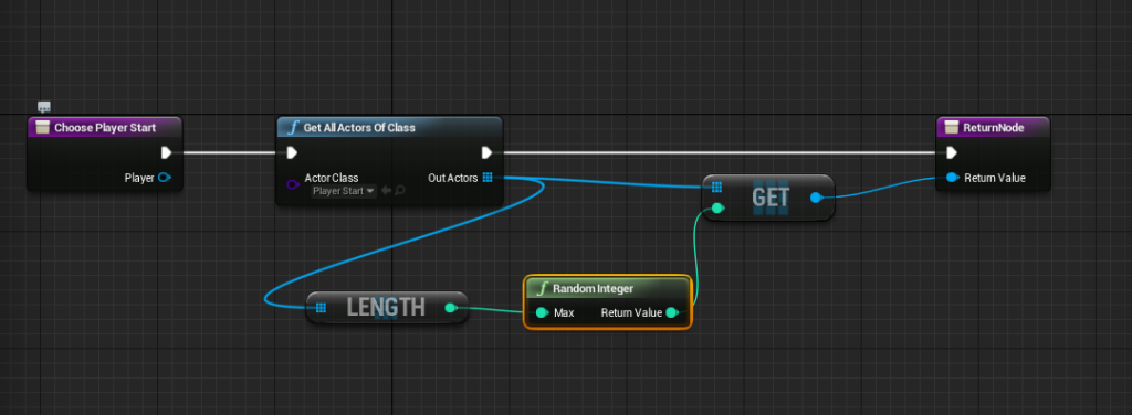 Simple Randomized Player Start in UE4 in Blueprints - Fictorum Dev Blog